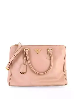 Prada Saffiano Leather Tote Bag - Neutrals