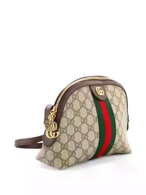 Gucci Ophidia Dome Gg Coated Canvas Small Shoulder Bag
