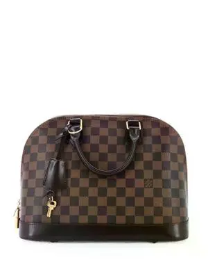 LOUIS VUITTON Alma Handbag Damier Pm Satchel - Brown