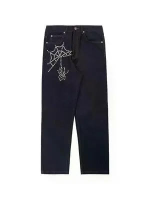 BOREDOM KILLS Spider Stud-embellished Jeans