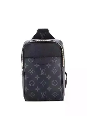 LOUIS VUITTON Monogram Taigarama Outdoor Slingbag - Black