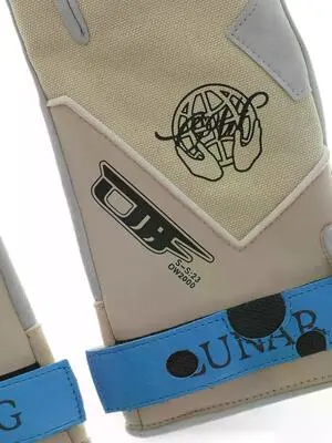 Off-White Lunar Gloves With Ripped Detail
