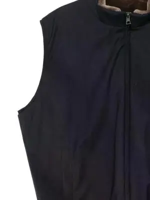 MANZONI 24 Zip-up Gilet With Fur Trim