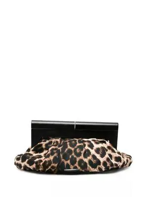 TWENTY FOURHAITCH Kenda Ruched Clutch Bag - Neutrals