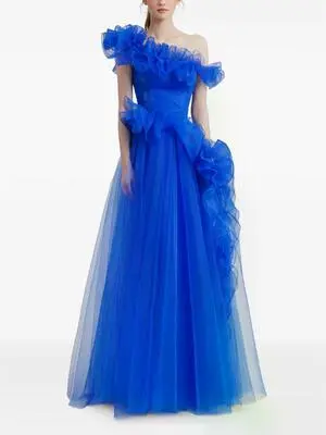 GEMY MAALOUF Ruffled One-shoulder Dress