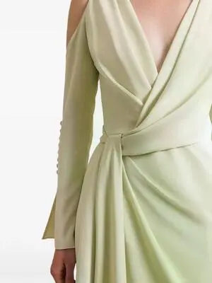 GEMY MAALOUF Draped Cut-out Gown