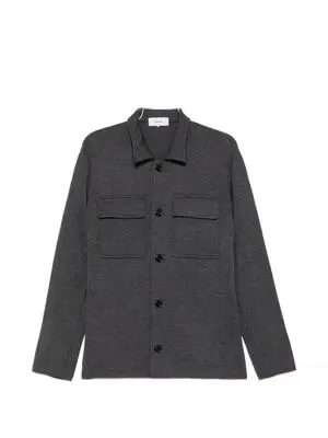 LARDINI Flap-pocket Button-up Cardigan - Grey