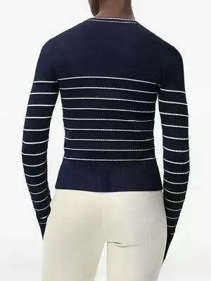 Adam Lippes Faye Horizontal-stripe Cardigan