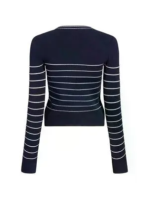 Adam Lippes Faye Horizontal-stripe Cardigan