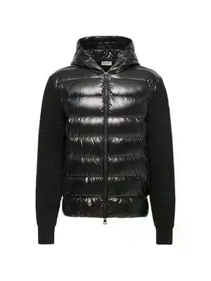 Moncler Quilted Hooded Jacket - Black