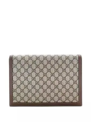 Gucci Ophidia Gg Coated Canvas Large Clutch Bag