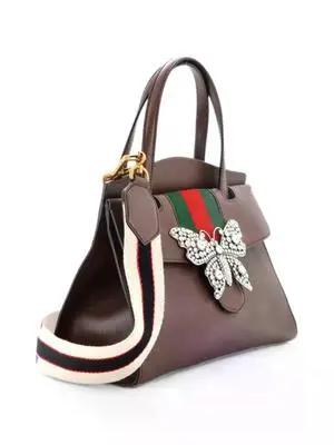 Gucci Totem Top Handle Bag Leather Medium Tote Bag