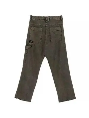 Masnada Acid Wash Frayed Hem Jeans