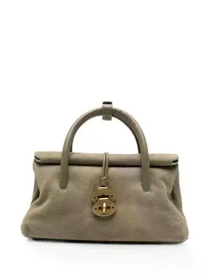 ZANELLATO Small Dotta Nubuck-leather Tote Bag - Green