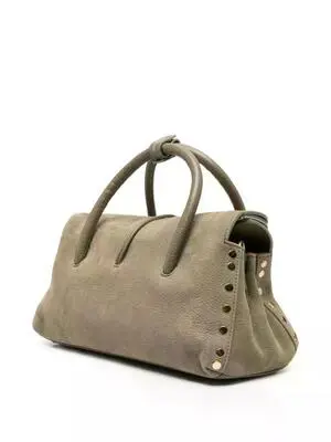 ZANELLATO Small Dotta Nubuck Leather Tote Bag - Green