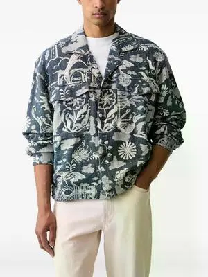 Scotch & Soda Jacquard-patterned Button-up Jacket