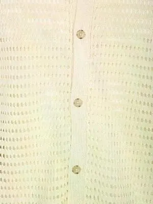 Commas Crochet-knit Flower-patch Shirt