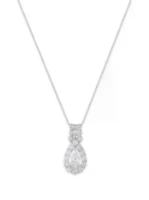 LB EXCLUSIVE Platinum Diamond Necklace - Silver