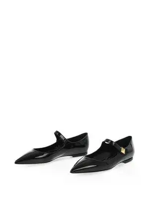Valentino Garavani One Stud Pointed-toe Ballet Flats