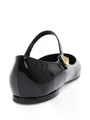 Valentino Garavani One Stud Pointed-toe Ballet Flats