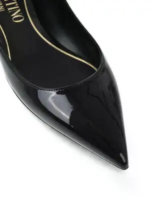 Valentino Garavani One Stud Pointed-toe Ballet Flats