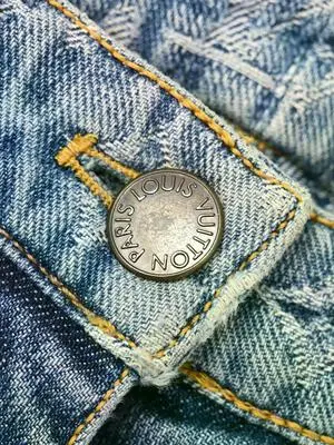 LOUIS VUITTON Monogram Straight Leg Jeans
