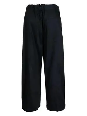 SAGE NATION Box-pleat Wide-leg Trousers