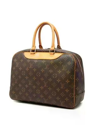 LOUIS VUITTON Monogram Deauville Handbag - Brown
