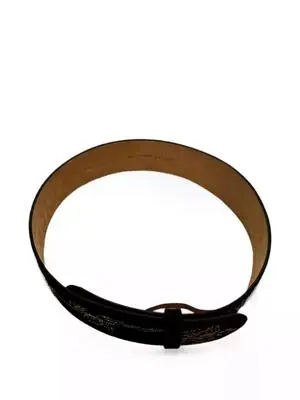 Alexander McQueen Embellished Suede Belt