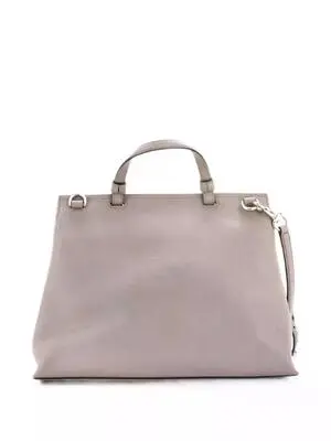 Gucci Bamboo Daily Top Handle Bag Leather Medium Satchel - Grey