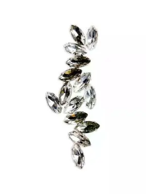 Erdem Crystal-embellished Brooch - Silver