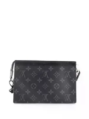 LOUIS VUITTON Gaston Wearable Wallet Monogram Eclipse Canvas Crossbody Bag