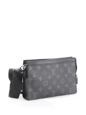 LOUIS VUITTON Gaston Wearable Wallet Monogram Eclipse Canvas Crossbody Bag