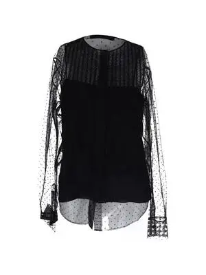 Dior Mesh Silk Blouse - Black