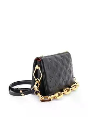 LOUIS VUITTON Coussin Bag Monogram Embossed Lambskin Bb Crossbody Bag