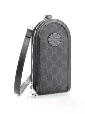 Gucci Interlocking G Patch Phone Gg Coated Canvas Mini Crossbody Bag