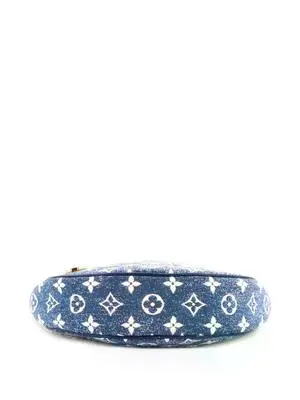LOUIS VUITTON Monogram Jacquard Denim Hobo Bag - Blue