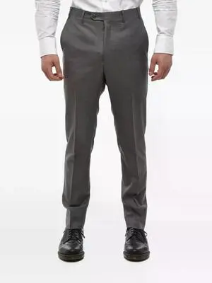 Corneliani Tailored Trousers With Pressed Crease - Grey