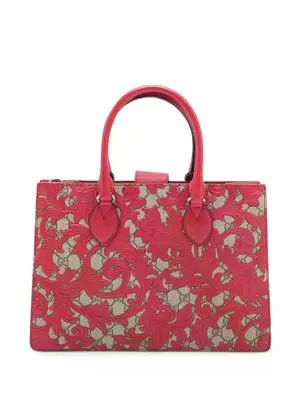 Gucci Gg Supreme Arabesque Convertible Top Handle Bag