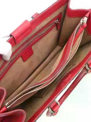 Gucci Gg Supreme Arabesque Convertible Top Handle Bag