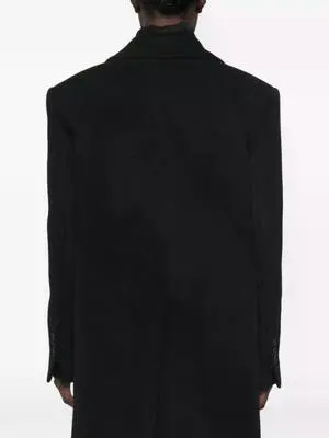 ANN DEMEULEMEESTER Single-breasted Notched-lapels Wool Coat