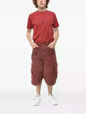 Off-White Multi-pocket Garment-dyed Shorts
