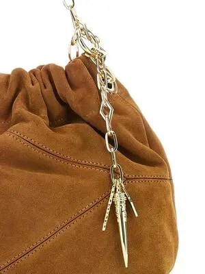 Ba&sh Ruched Chain-link Mini Shoulder Bag