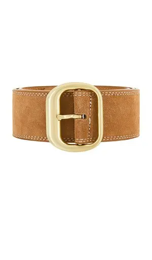 SANCIA Salerno Leather Belt With Gold-tone Buckle