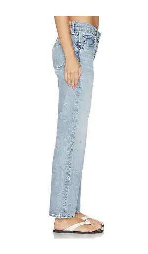 Moussy Vintage Covington Straight Low Jeans - Blue