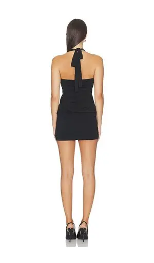 NIIHAI Studded Halter Mini Dress