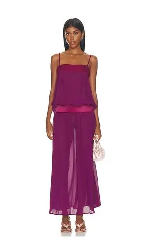 Lioness Gracia Maxi Dress In . Also - Wine