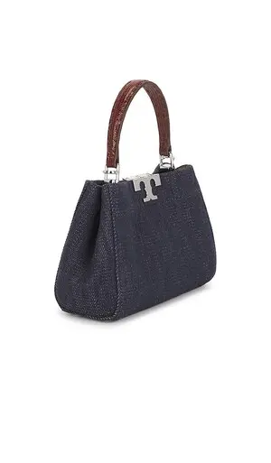Tory Burch Eleanor Denim Mini Satchel Bag