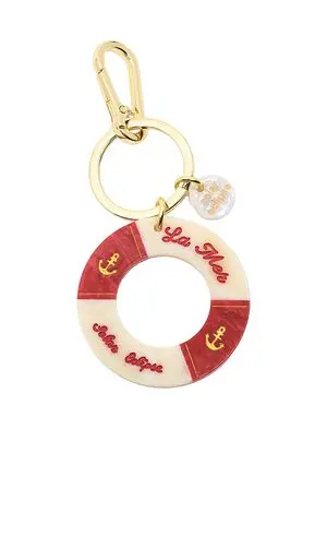 SOLAR ECLIPSE Hand-painted Lifesaver Charm - Red