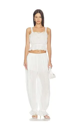 CAMILA COELHO Carlina Eyelet Top